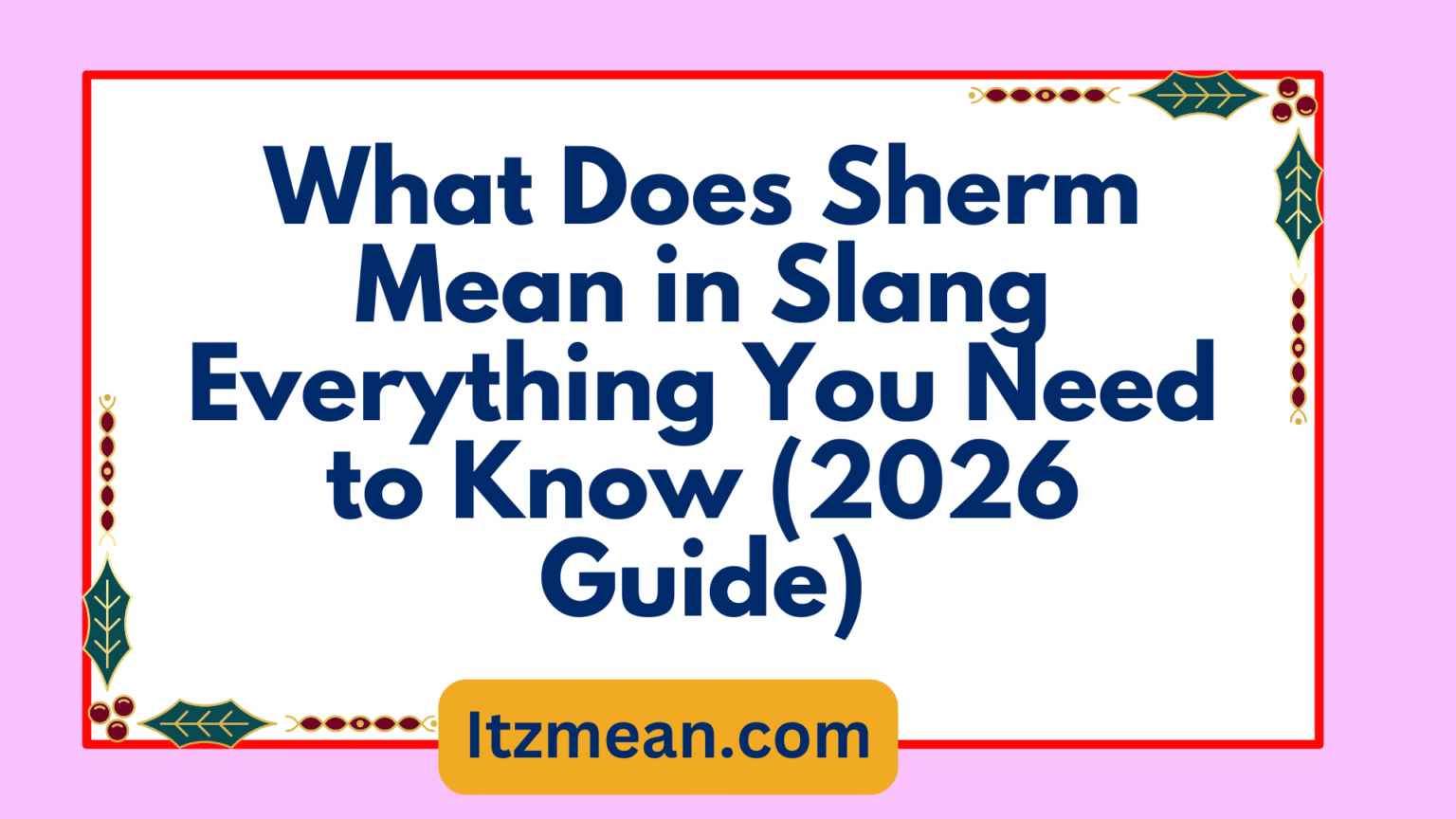 What Does Sherm Mean in Slang: Everything You Need to Know (2026 Guide)