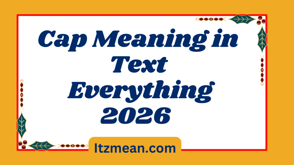 Cap Meaning in Text Everything You Need to Know (2026 Guide)